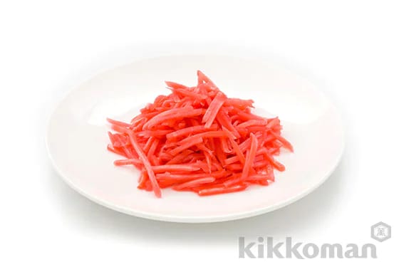 Benishoga/pickled red ginger | Glossary | Kikkoman Corporation